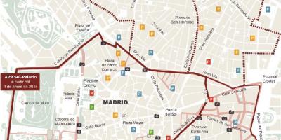 Madrid arată hartă - Hărți Madrid (Spania)
